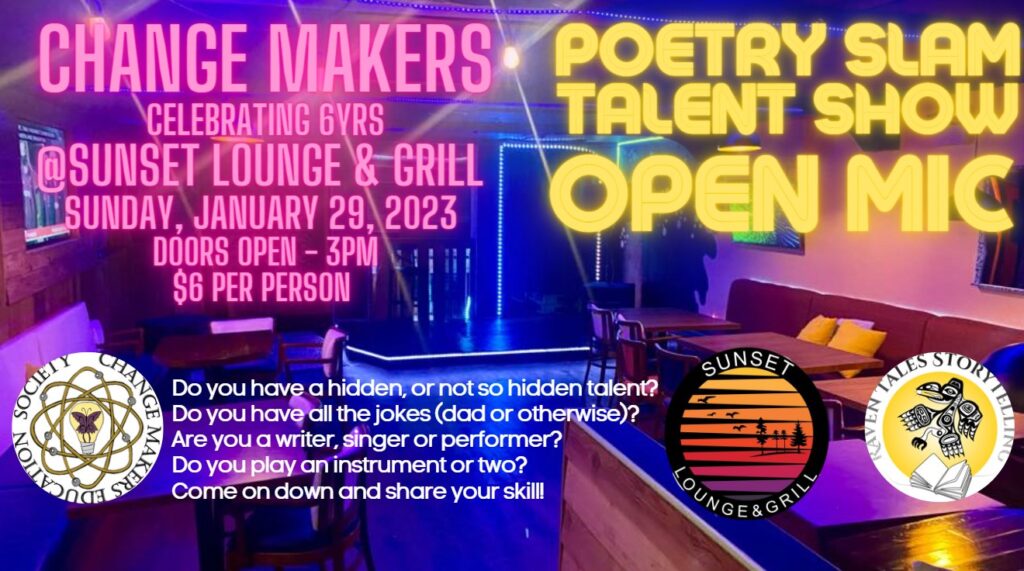 Sunset Lounge presents Poetry Slam Open Mic | Events | Visit Prince Rupert