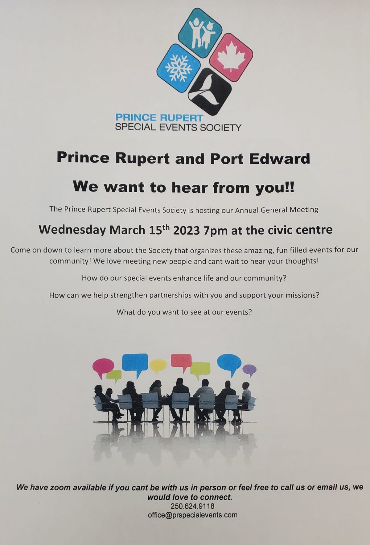 Prince Rupert Special Events - AGM | Events | Visit Prince Rupert