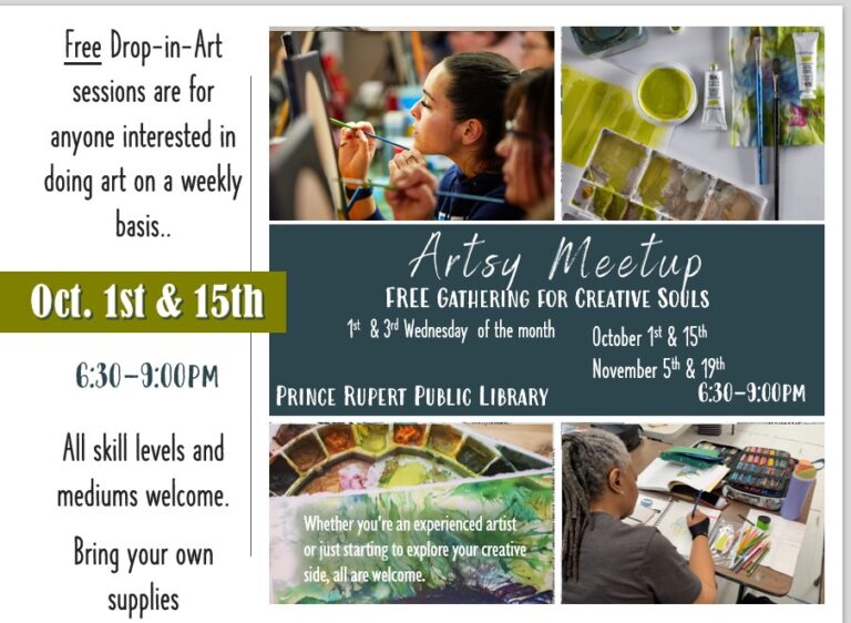 Art Meet up. | Events | Visit Prince Rupert